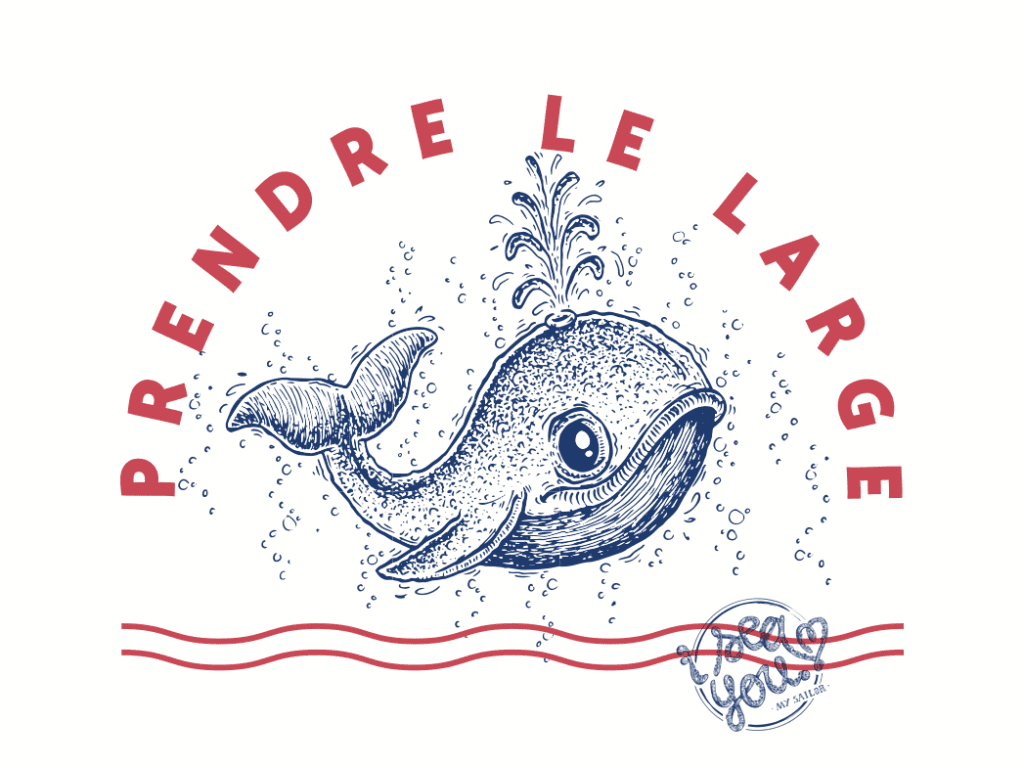 Affiche Baleine - Prendre le large - I Sea You
